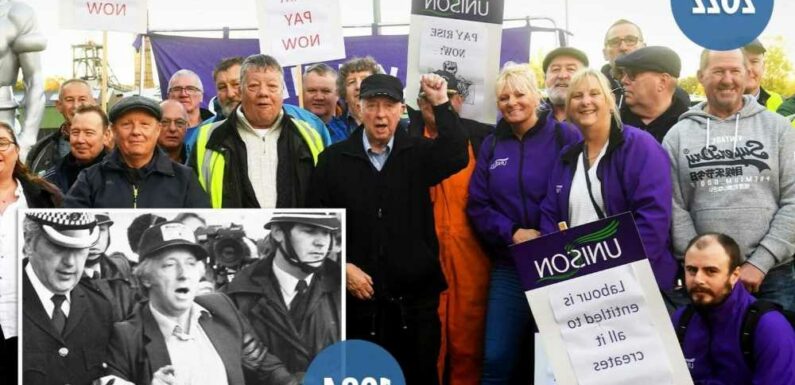 Militant former NUM leader Arthur Scargill is back on the picket line ...