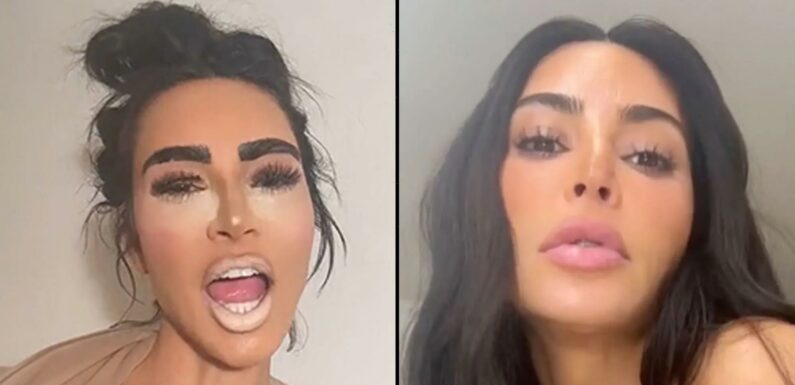 Kim K. Nails Viral ‘British Chav’ Makeup Trend: See Her Wild ...